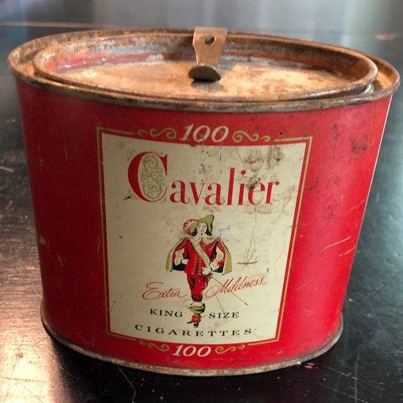 Accents | Vintage Cavalier King Size Cigarette Tin With Locking Lid ...